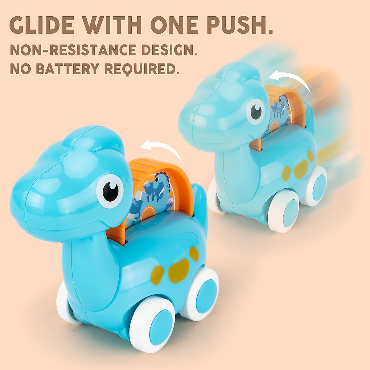 COVTOY 1 Year Old Boy Gift, 4 Sets of Vehicle Dinosaur Car Toys with Playmat and Storage Bag Baby Toys 12-18 Months First Birthday Gifts for 1 Year Old Infants and Toddlers