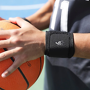 HiRui Wrist Compression Strap Wrist Brace Wrist Band Wrist Support for Fitness, Weight Lifting, Tendonitis, Carpal Tunnel Arthritis, Wrist Pain Relief, Wrist Wraps for Men Women, Adjustable (2 PCS)