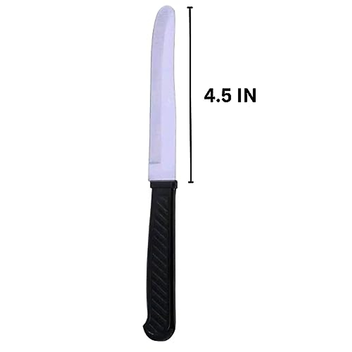 Rounded Tip Knife/Safety Blunt Knives/Cutlery for Cutting Slicing Fruit and Vegetable / 4.5 inches Smooth Sharp blade/Slice and Cut Kitchen Tools (Rounded Tip Penquin Brand)