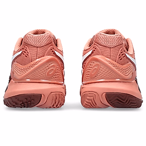 ASICS Women's Gel-Resolution 9 Clay Tennis Shoes, 10.5, Light Garnet/White