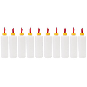 Generic 10 Sets 400ml Lamb Milk Feeder with Nipple Goat Nursing Bottle Sheep Waterer Calf Feeding Drinking Bottle Livestock Supplies for Goat Calf Cattle, 23x6cm, 1824Q5071IDYK