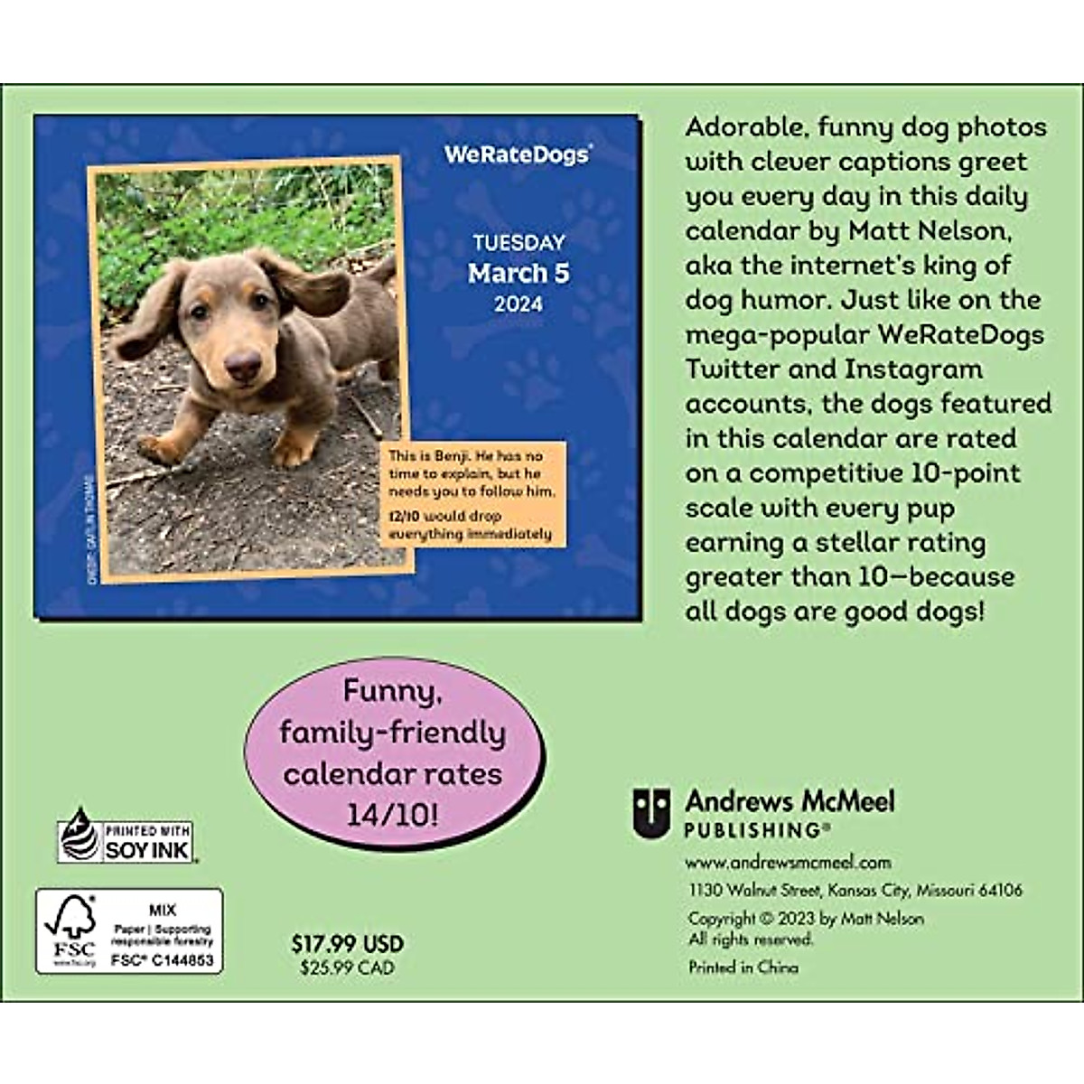 WeRateDogs 2024 Day-to-Day Calendar