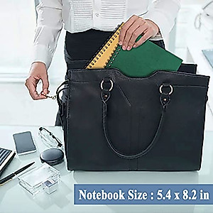 GINMLYDA Small Spiral Notebook 6Pack, 120 Lined Pages 8.25x5.50 Inches Spiral Journal Kraft Cover Notebooks & Writing Pads for School Home Office Aesthetic Sketch Drawing Note