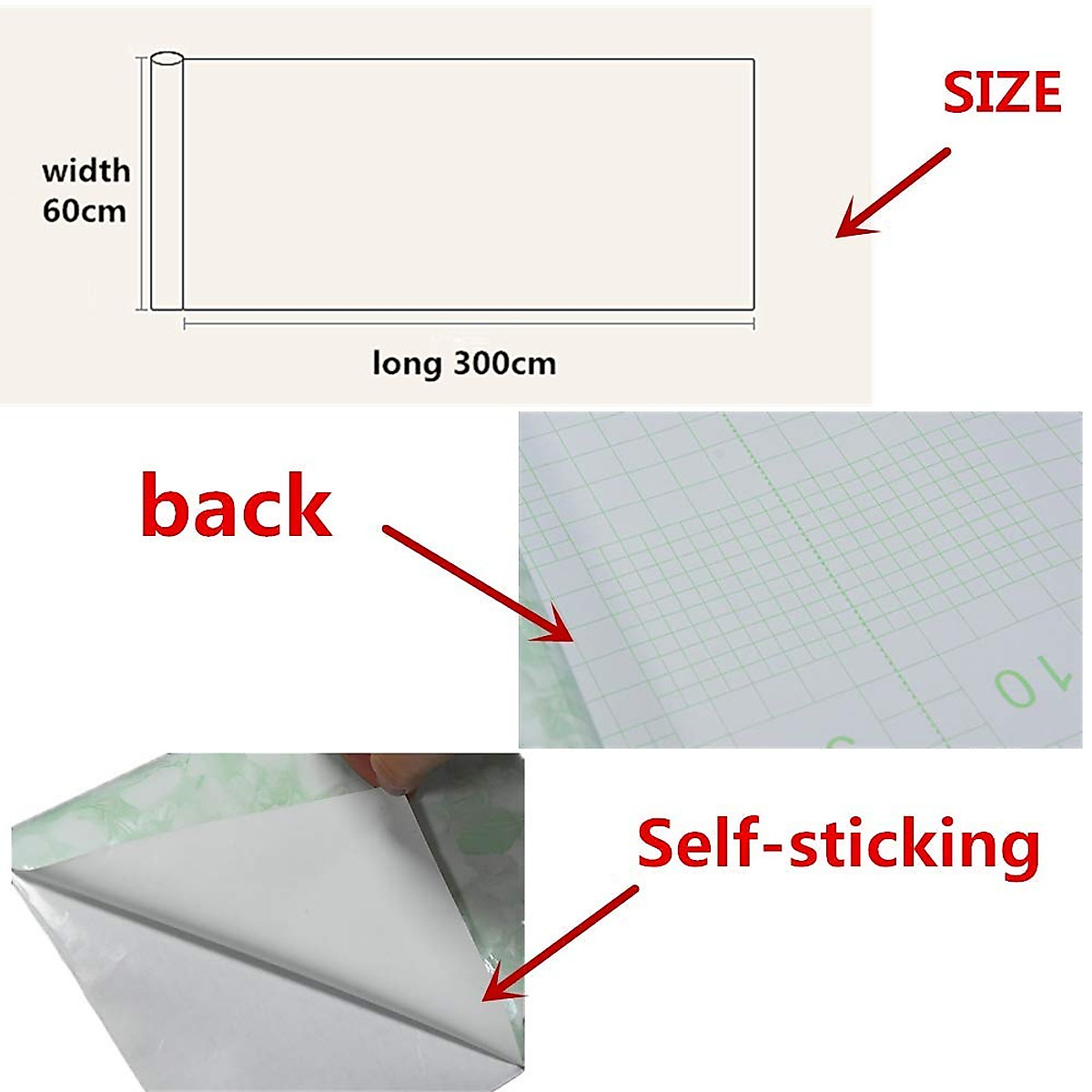 MULLSAN Self Adhesive Granite Look Marble Gloss Film Vinyl Counter Top Peel and Stick Wall Decal Dark Brown 24in by 118in