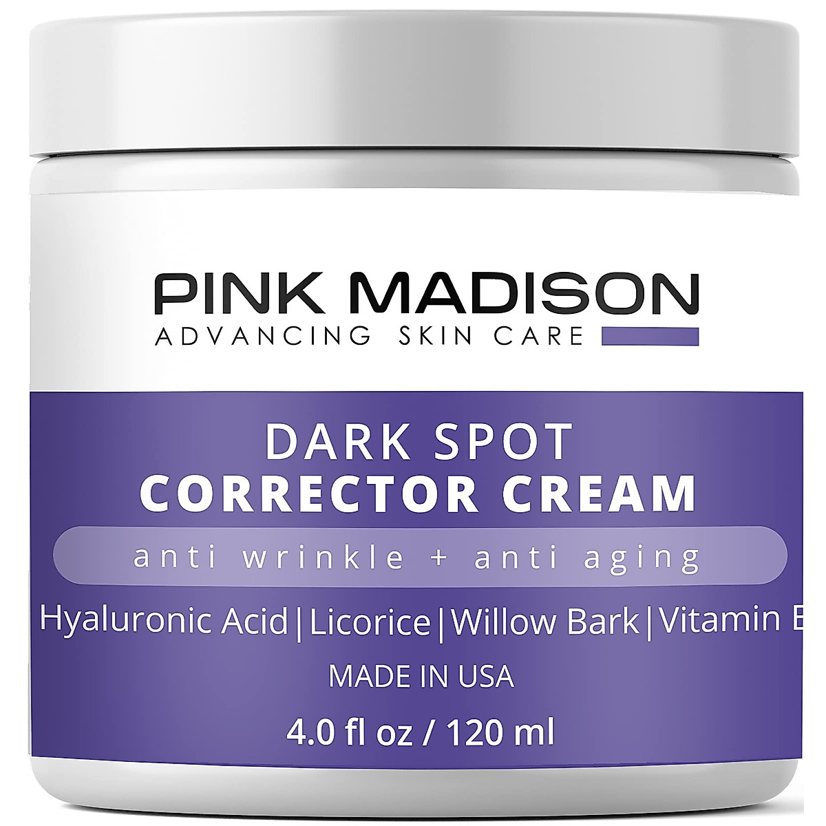 Anti Aging Dark Spot Corrector Cream for Face & Body - Made in USA - Skin Nourishing Age Spot Remover Women Men 4 OZ