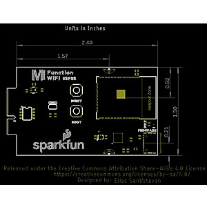 SparkFun MicroMod WiFi Function Board - ESP32 - Add Wireless Options to MicroMod Processor Boards - ESP32_WROOM Module w/at Command firmware Combine w/MicroMod Processor & Main Boards