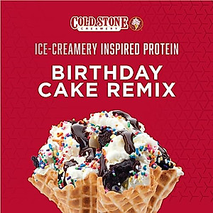 BSN Syntha-6 Whey Protein Powder, Cold Stone Creamery- Birthday Cake Remix Flavor, Micellar Casein, Milk Protein Isolate Powder, 25 Servings