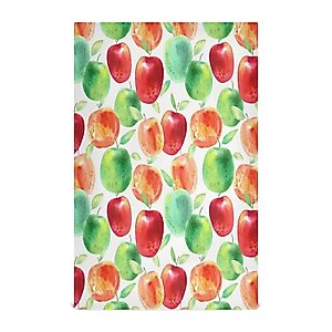 Apple Red Green Kitchen Towels Absorbent Dish Towels Soft Wash Clothes for Drying Dishes Cleaning Towels for Home Decorations 1 Piece, 28 X 18 Inch