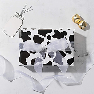 WRAPAHOLIC Wrapping Paper Sheet - Animal Prints for Birthday, Holiday, Party, Baby Shower - 1 Roll Contains 6 Sheets - 17.5 inch X 39.3 inch Per Sheet