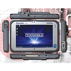 Panasonic Toughpad M1, FZ-M1, FZ-M1CEBEABM, Intel Core i5-4302Y @1.6GHz, 8GB, 128GB SSD, Wi-fi, Bluetooth, 4G LTE, Win 10 Pro, TPM 1.2, Camera, Webcam, 2D Barcode Laser (EA30), Bridge Battery