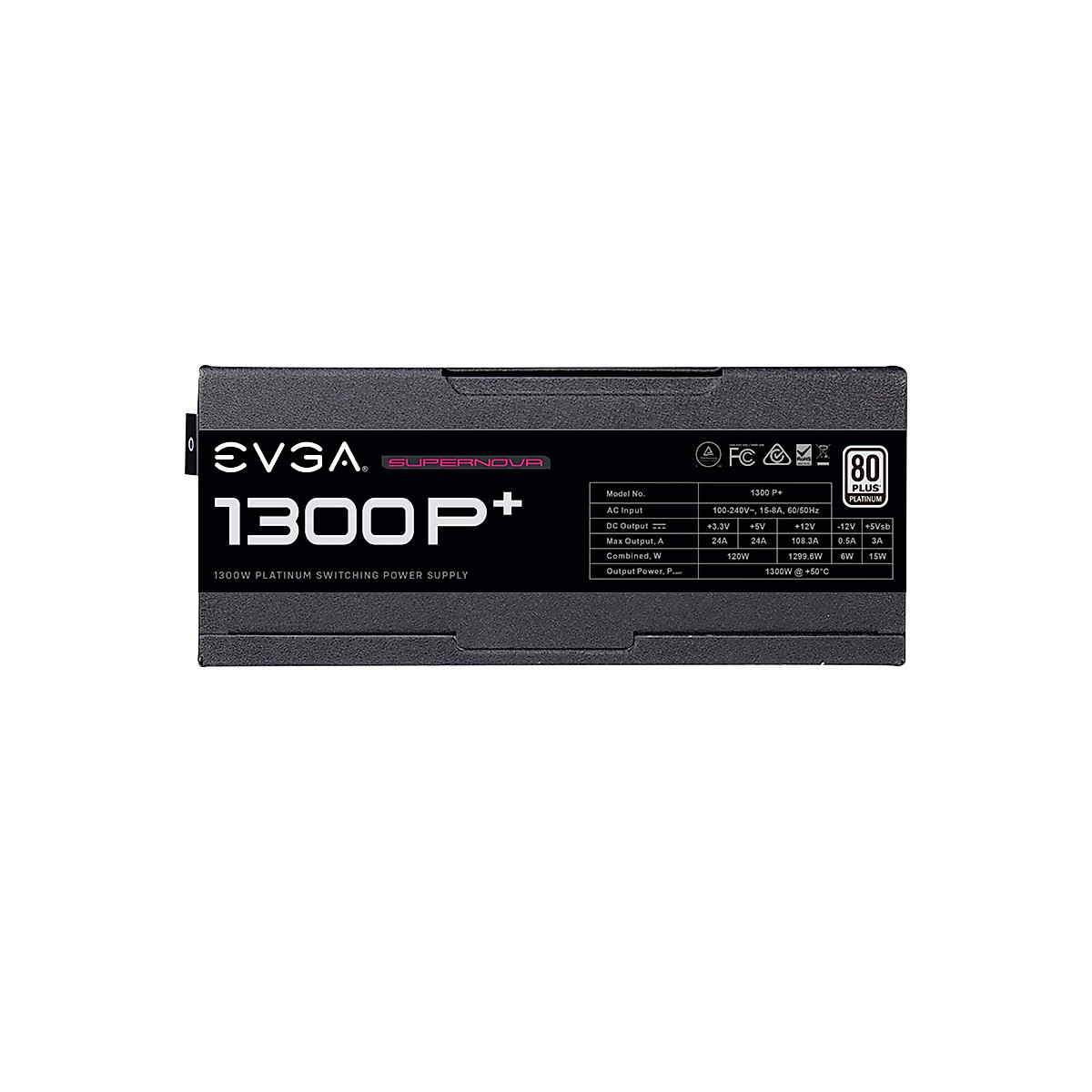 EVGA Supernova 1300 P+, 80+ Platinum 1300W, Fully Modular, 10 Year Warranty, Includes Free Power On Self Tester, Power Supply 220-PP-1300-X1