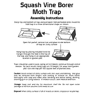 VivaTrap VT-100 Squash Vine Borer Moth Trap & Lure (2 Pack, 8 Week)