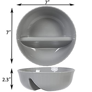 UItrccqapd Anti-soggy Cereal Bowls,BPA Free PP Material,Salad Bowl,Can Be Sub-packaged,Microwave Safe,for snacks,salads,soups,Ice Cream Topping,Yogurt Berries,Fries Ketchup(3 Pk)