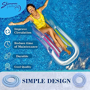 Skimmer Vortex- The Easiest Solution to a Cleaner Pool. Built for 8'' Skimmers Get Ready for swimming season and drastically Reduce Pool Cleaning Times.