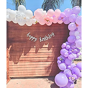 Pastel Purple Balloons 12inch 5inch 70pcs Latex Party Balloons Macaron Purple Birthday Balloons Wedding Baby Shower Party Decorations