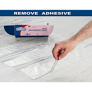 Clearly Elegant Disposable Plastic Liners for Kitchen Counter, Picnic Tables, Shelf Refrigerator Liners, Arts & Crafts Table ProtectorEasy CleanupNo Mess Meal PrepProtect from Spills100 ft. CE-8921