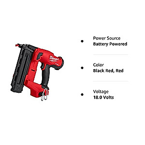 Milwauke M18 FUEL 18 Gauge Brad Nailer - No Charger, No Battery, Bare Tool Only