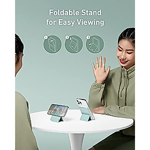 Anker 622 Magnetic Battery (MagGo), 5,000mAh Foldable Magnetic Wireless Portable Charger with Stand and USB-C Port (On The Side), Magsafe-Compatible for iPhone 15/14/13 Series