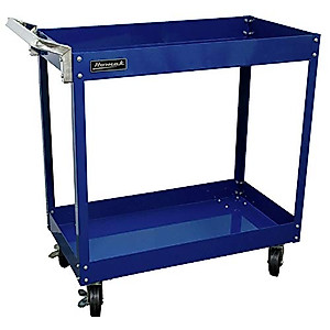 Homak Economy Utility Service Cart, Blue, 30 Inches