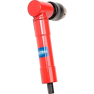 Global Industrial 90 Degree Angle Head Drill Attachment, 1/16" - 3/8" Chuck Capacity