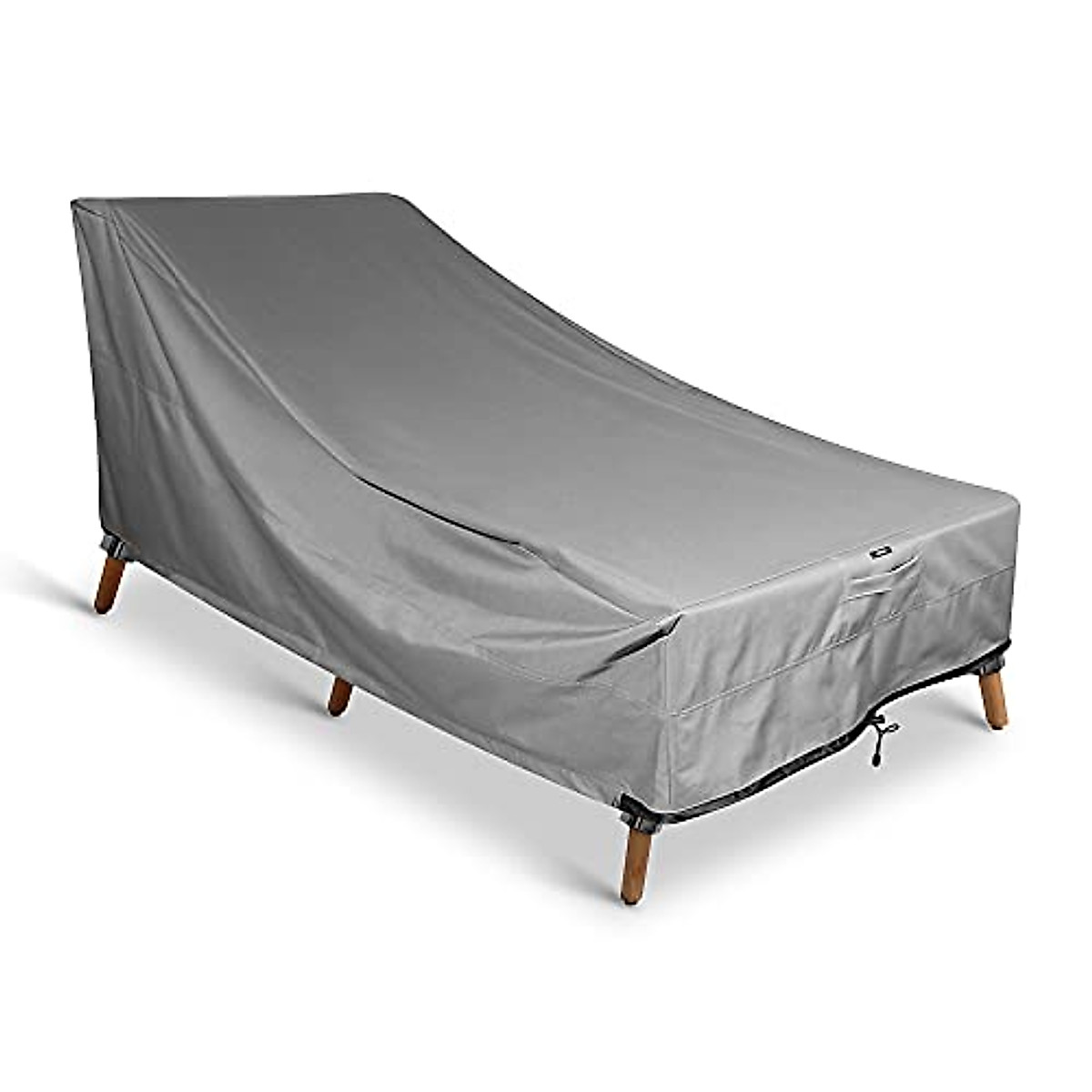 KHOMO GEAR Chaise Lounge Cover Heavy Duty Patio Furniture Cover - Grey