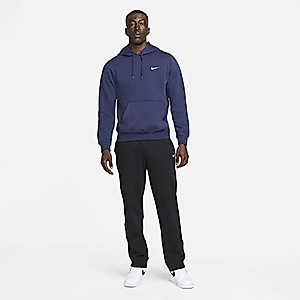 Nike 826433-010 Men Black Pull-Over Hoodie (as1, alpha, x_l, regular, regular, Midnight Navy/White)