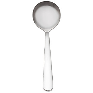 (Set of 72) Grosseto Bouillon Spoons, 6-Inch 18/0 Stainless Steel Round Bowl Soup Spoons for Restaurant/Catering, Commercial Quality Silverware Flatware Set