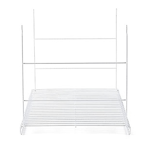 Rubbermaid Universal Closet 24 Inch Long Durable Steel Custom Wire Hanging Added Storage Shelf Accessory, White (2 Pack)