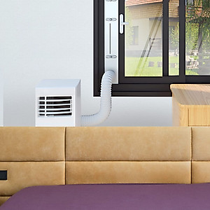 Portable Air Conditioner Window Kit for 15cm/5.9Inch or 13cm/5.1Inch Exhaust Hose with Apartments Coupler Adjustable Window Seal Not Include Exhaust Hose for AC Unit, AC Window Vent Kit