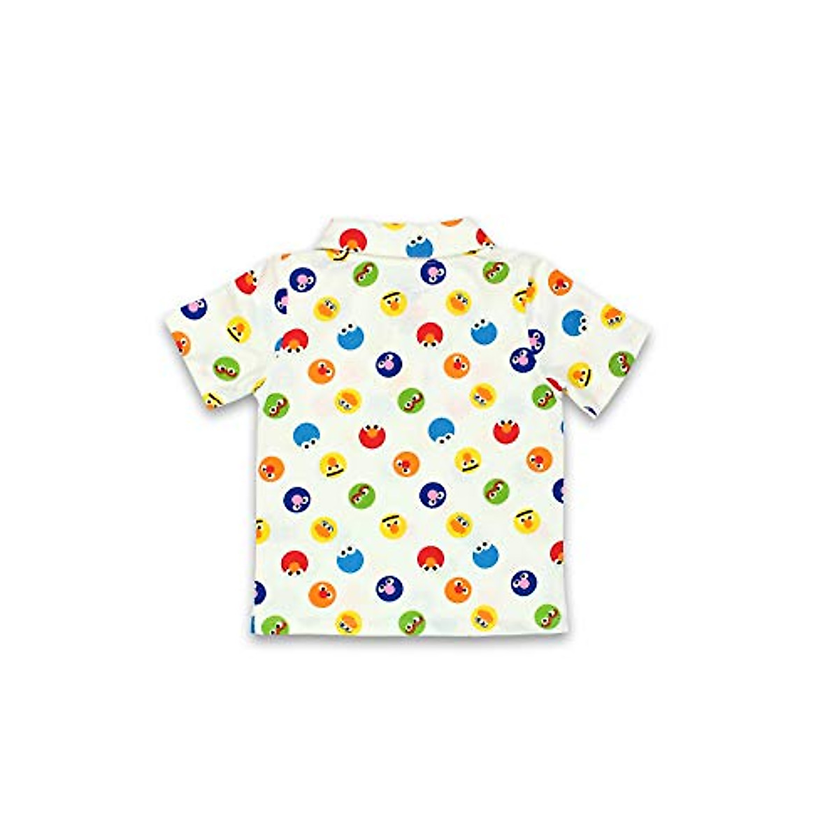 Isaac Mizrahi Loves Sesame Street Gang Elmo Baby Toddler Polo Collared Shirt (24 Months, White/Multi)