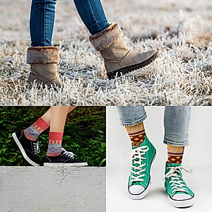 FYC Women Socks Winter - Gifts for Women - Warm Thick Soft Wool Socks Christmas Gifts Socks Cozy Crew Socks