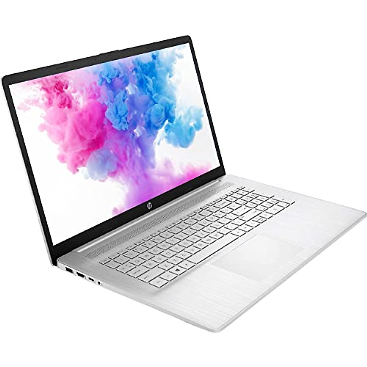 HP Laptop, 17" HD+ Anti-Glare Screen, 11th Gen Intel Core i5-1135G7, Intel Iris Xe Graphics, Long Battery Life, Webcam, HDMI, Mics, Windows 11 Home, Silver, Microfiber Cloth (16GB RAM | 1TB SSD)