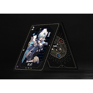 YJacuing Genshin Impact Black Gold Playing Cards, Collectible Poker Deck of Cards Game Merch