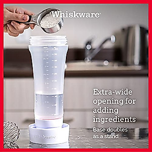 Whiskware Pancake Batter Dispenser and Mixer with BlenderBall Wire Whisk for Cupcakes, Muffins, Crepes, and more