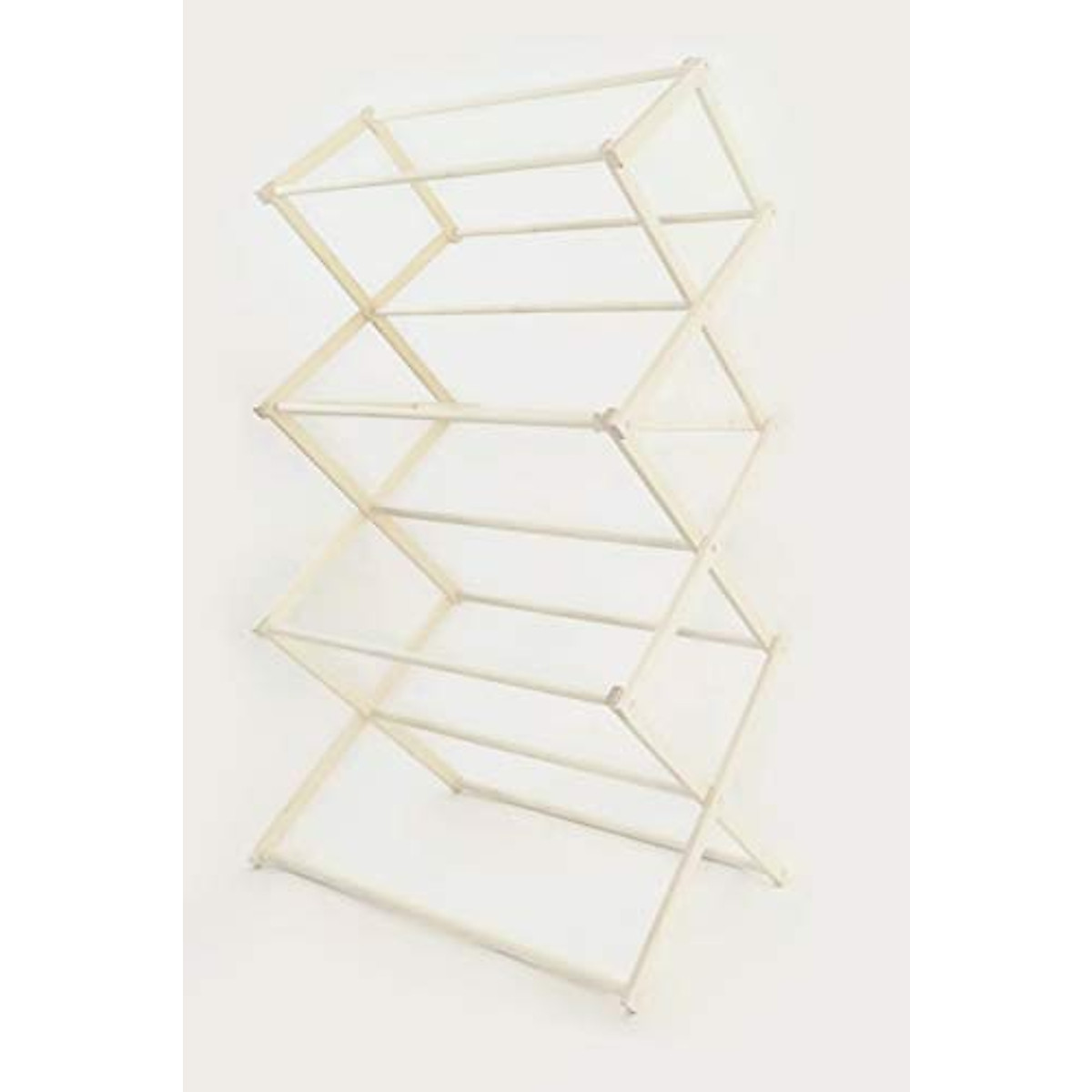 Clothes Drying Rack Wooden Maple Folding Amish Handmade Quality 36 Inches Wide 52 Inches Tall USA