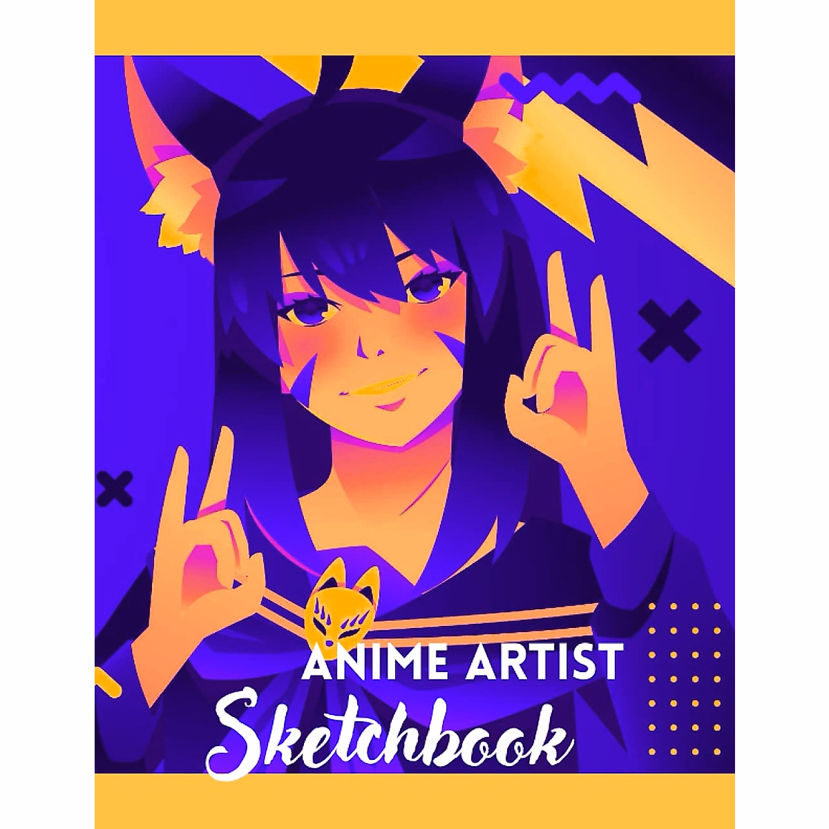 Anime Artist Sketchbook: Blank Paper Sketch Pad for Comic Art Work, Drawing and Sketching. 100 Pages 8.5" x 11"