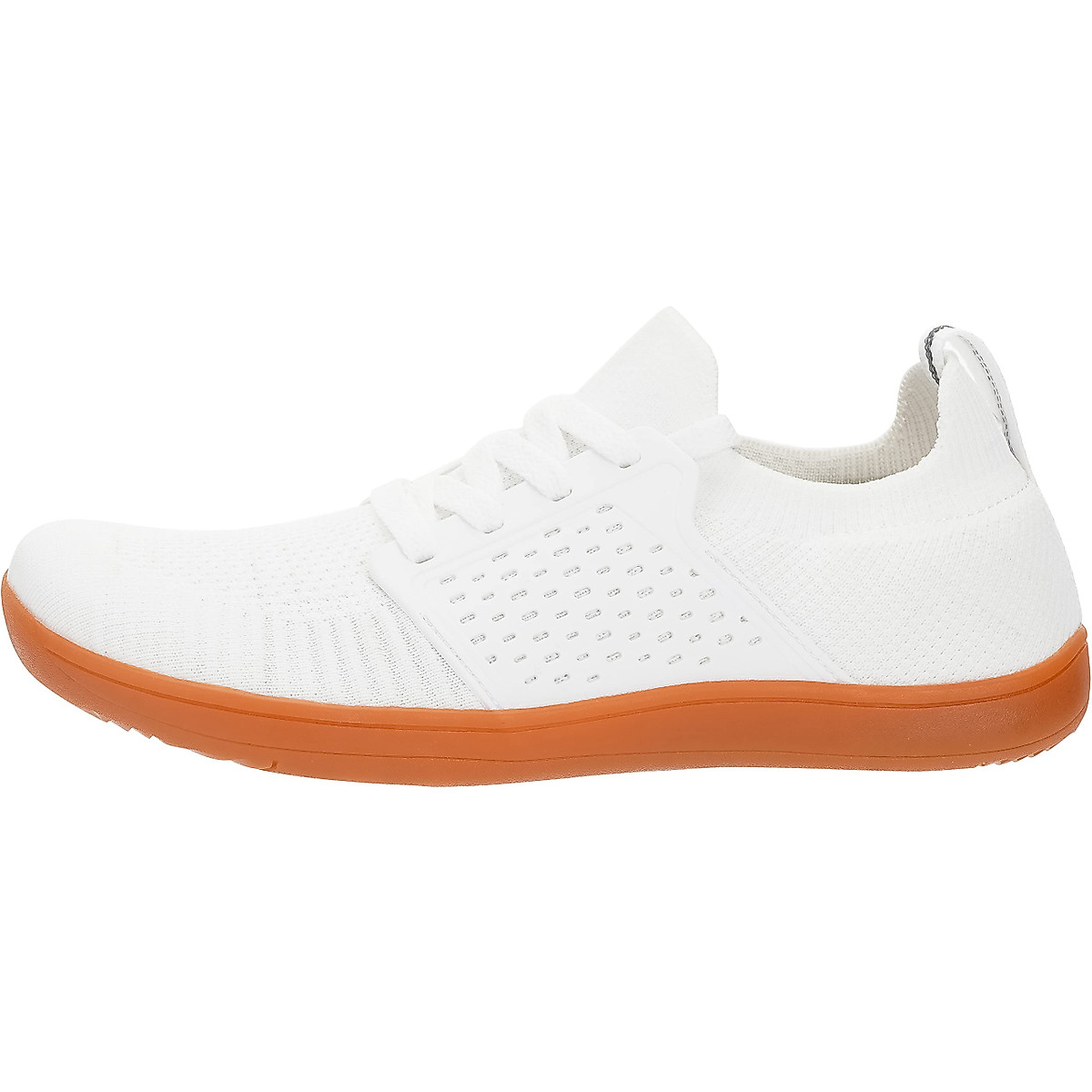 WHITIN Women's Minimalist Barefoot Low Zero Drop Shoes Female Sneakers Width Ladies Size 9 Wide Toe Box Trail Running Wider Tennis White/Gum 40