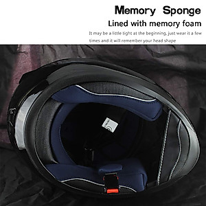 DCLINA Cat Ear Helmet Girl Women Motorcycle Helmet DOT Certified Full Face Motorbike Street Helmet Four Season ATV Flip-Up Helmets with Sun Visor for Street Racing Motocross, Moped, M-XXL