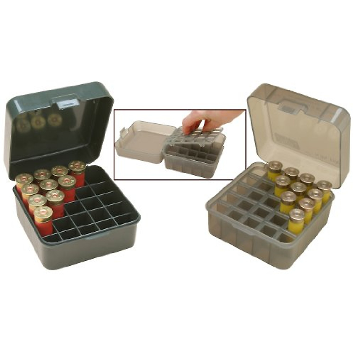 MTM Multi Gauge 25 Round Shotshell Box (Forest Green)