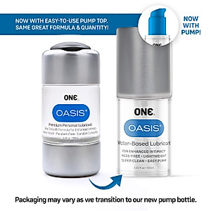 ONE® Condoms Oasis® Water Based Lubricant, 100ml | Mess-Free, Lightweight, Super Clean with an Easy Pump