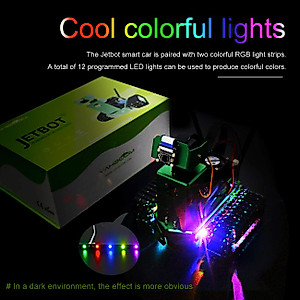 Yahboom Jetson Nano Robot Kit AI Smart Robotic Car Tank Chassis for Adults 3DOF Camera STEM Programmable Electronics Science Project Autopilot (Jetbot Without Jetson Nano)