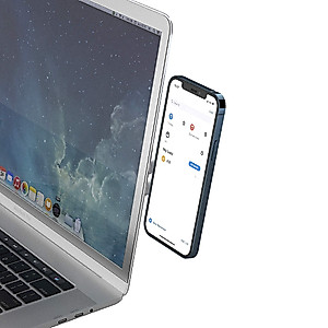 adjustable laptop phone holder magnetic - Premium Aluminum Adjustable Laptop Extension Holder Slim Portable Foldable Side Mount Clip Stand for smart Cell Phone Computer Laptop Extension Bracket