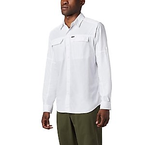 Columbia Men's Silver Ridge 2.0 Long Sleeve Shirt, White, XXL