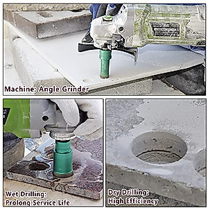 FACHLICH Diamond Core Drill Bits - 1" Granite Hole Saw 2pcs 25mm Wet Drilling for Marble,Granite,Artificial Stone,Brick, Limestone