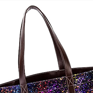 Purses for Women, Tote Bag, Tote Bag for Women, Small Tote Bag, abstract colorful galactic universe galaxy pattern