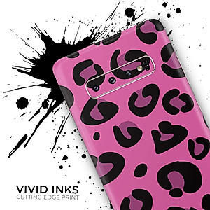 DesignSkinz Pink Vector Cheetah Print Protective Vinyl Decal Wrap Skin Cover Compatible with The Samsung Galaxy S20 (Screen Trim & Back Glass Skin)
