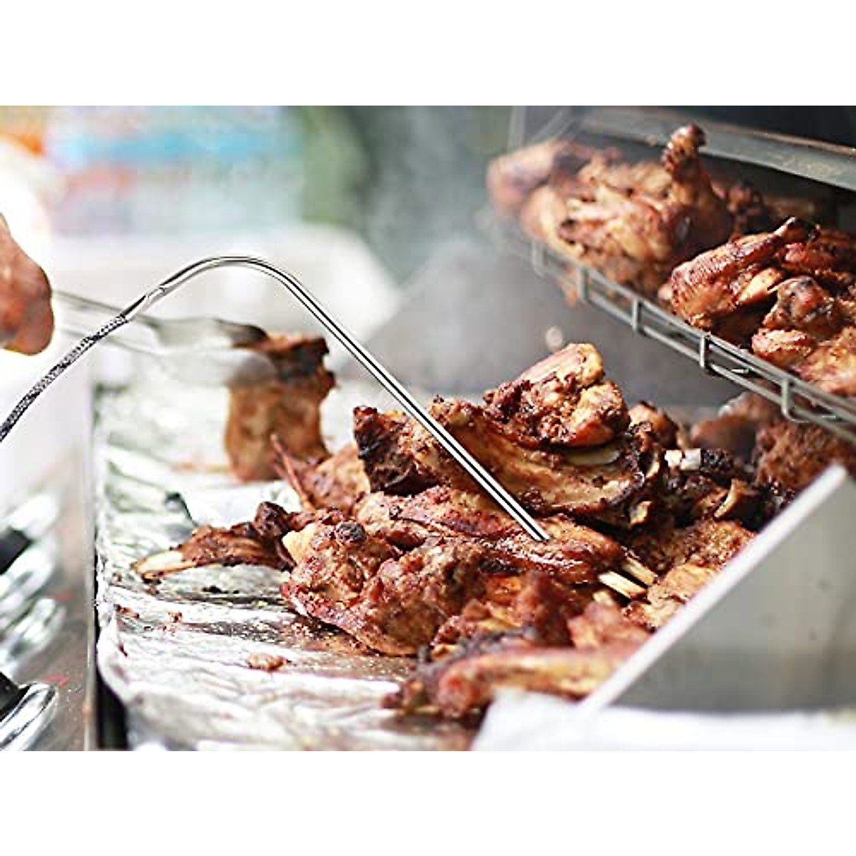 Unifit Meat Probe Replacement Parts for Pit Boss and Traeger Pellet Smokers Grills, Waterproof Temperature Probe Kits (2 PC with Stainless Steel Holder)