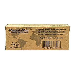 PraxxisPro Powerhouse Premium Staples, 26/6, Full-Strip Chisel Pointed Staples, 2 to 45 Sheets, for Powerhouse Electric Stapler and All Standard Staplers - for Office and Home Use (10,000)