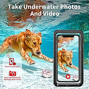 AICase Waterproof Phone Case, Universal Underwater Pouch Holder with Lanyard for iPhone 11 12 Pro Max Xr/Samsung Galaxy S21 S20 S10/Note 20 10 5G/LG Stylo 6, Pixel 4a 4XL 5 3/Moto G Power 2021 G7