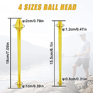 Fishing Hook Disgorger, 8pcs Snelled Fish Hook Remover Tool Fish Dehooker Plastic Portable Unhook Extractor Tool Fishing Saltwater Fishing Supplies Fishing Gear Accessories